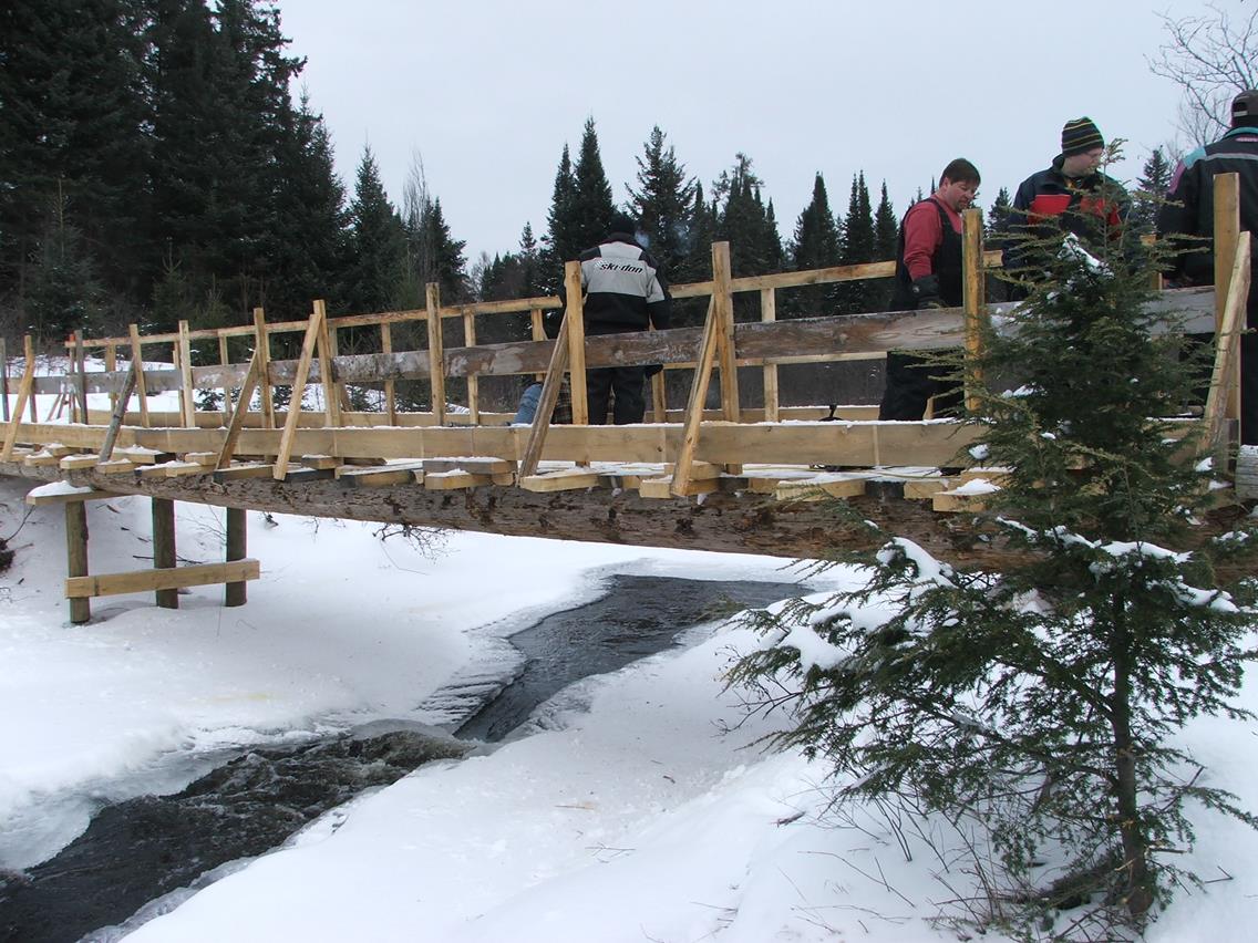 Floating Snowmobile Bridge Designs - Main Clubhouse - Ontario Conditions