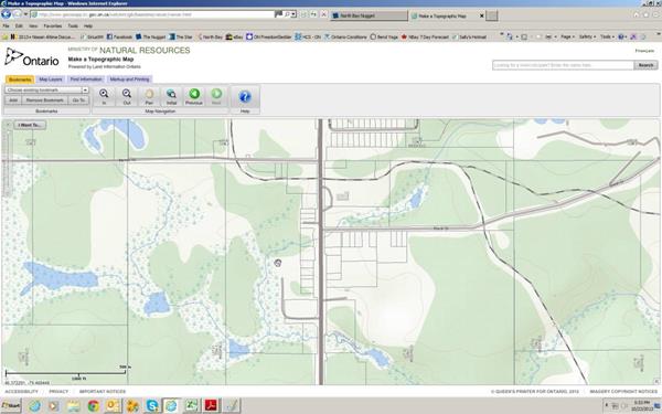 New MNR Topo Map with Property Boundaries - Main Clubhouse - Ontario ...