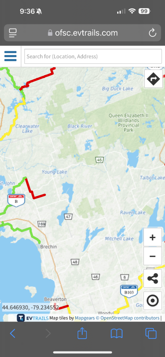 Missing trails on ITG east of Orillia? - Main Clubhouse - Ontario ...